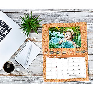 2024 Photo Frame Wall Spiral-bound Calendar (Add Your Own Photos) - 12 Months Desktop/Wall Calendar/Planner - (Edition #09)