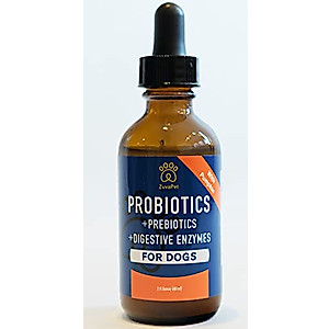 Probiotic for Dogs with Natural Digestive Enzymes. A Prebiotics + Digestive Enzyme Product for Dogs + Pumpkin. 120 Servings. Diarrhea & Upset Stomach Relief + Gas, Constipation, and Allergy Relief.