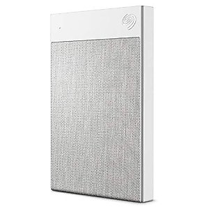 Seagate Backup Plus Ultra Touch HDD 1TB External Hard Drive – White USB-C USB 3.0, 1 year Mylio Create, 4 month Adobe Creative Cloud Photography plan and Rescue Services (STHH1000402)