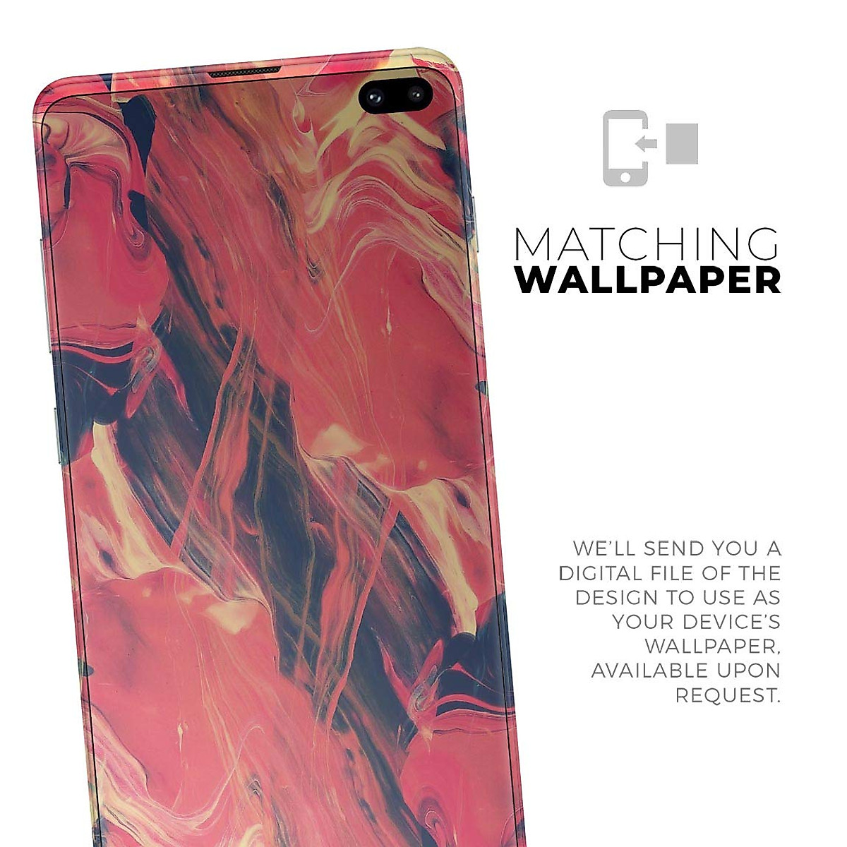 DesignSkinz Liquid Abstract Paint Remix V92 Protective Vinyl Decal Wrap Skin Cover Compatible with The Samsung Galaxy S20 (Screen Trim & Back Glass Skin)