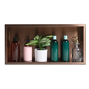 ALFI brand ABNP2412-BC Shower Niche, Brushed Copper