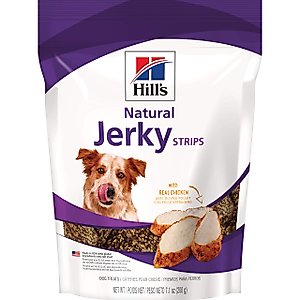 Hill's Natural Jerky Strips, All Life Stages, Great Taste, Dog Treats, Chicken, 7.1 oz Bag