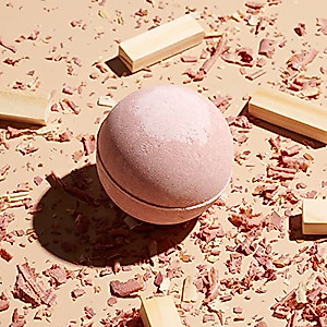 Birthday Gifts for Men, Bath Bombs Gift, Extra Large Sandalwood Handmade Bath Bomb with Shea & Coco Butter Dry Skin Moisturize, Bath and Body Grooming Self Care 7oz Natural Spa Bubble Bath Fizzy