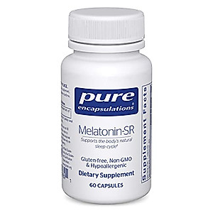 Pure Encapsulations Melatonin-SR | Sustained Release Supplement to Support Restful Sleep and The Body's Natural Sleep/Wake Cycle* | 60 Capsules