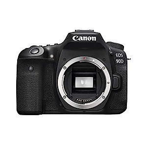 Canon DSLR Camera [EOS 90D] with Built-in Wi-Fi, Bluetooth, DIGIC 8 Image Processor, 4K Video, Dual Pixel CMOS AF, and 3.0 Inch Vari-Angle Touch LCD Screen, [Body Only], Black