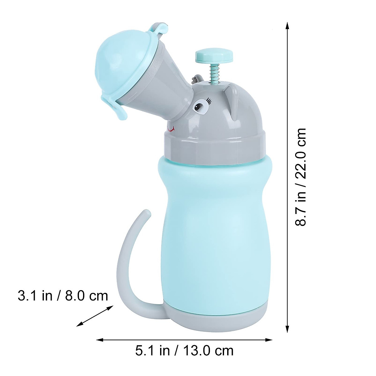 NUOBESTY 1pc Creative Portable Urinal Bottle Car Potty Kids Travel Urinal Baby Child Potty Urinal Emergency Toilet for Camping Outdoor Car Travel and Kid Potty Pee Training