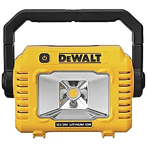 DEWALT 12V/20V MAX LED Work Light, Compact with 360 Degree Rotating Handle, 2000 Lumens of Brightness, Cordless, Bare Tool Only (DCL077B)