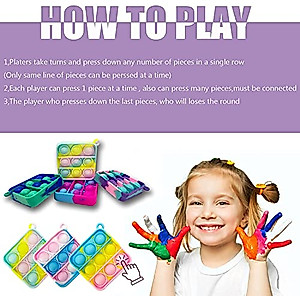 50 pcs Random Color Mini Squeeze Pop Bubble Fidget Sensory Toys, Mini Keychain Wrap Small Relieve Anxiety Stress Toy, Pop Bulk Silicone Classroom Prize for Kids Adult Party Gift