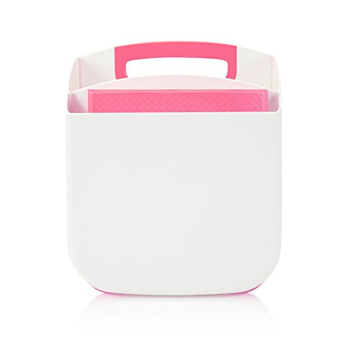 Ubbi Portable Diaper Changing Station + Diaper Storage Caddy Organizer with Changing Mat: Easily Stores Baby Diapers, Wipes + Baby Accessories - Pink