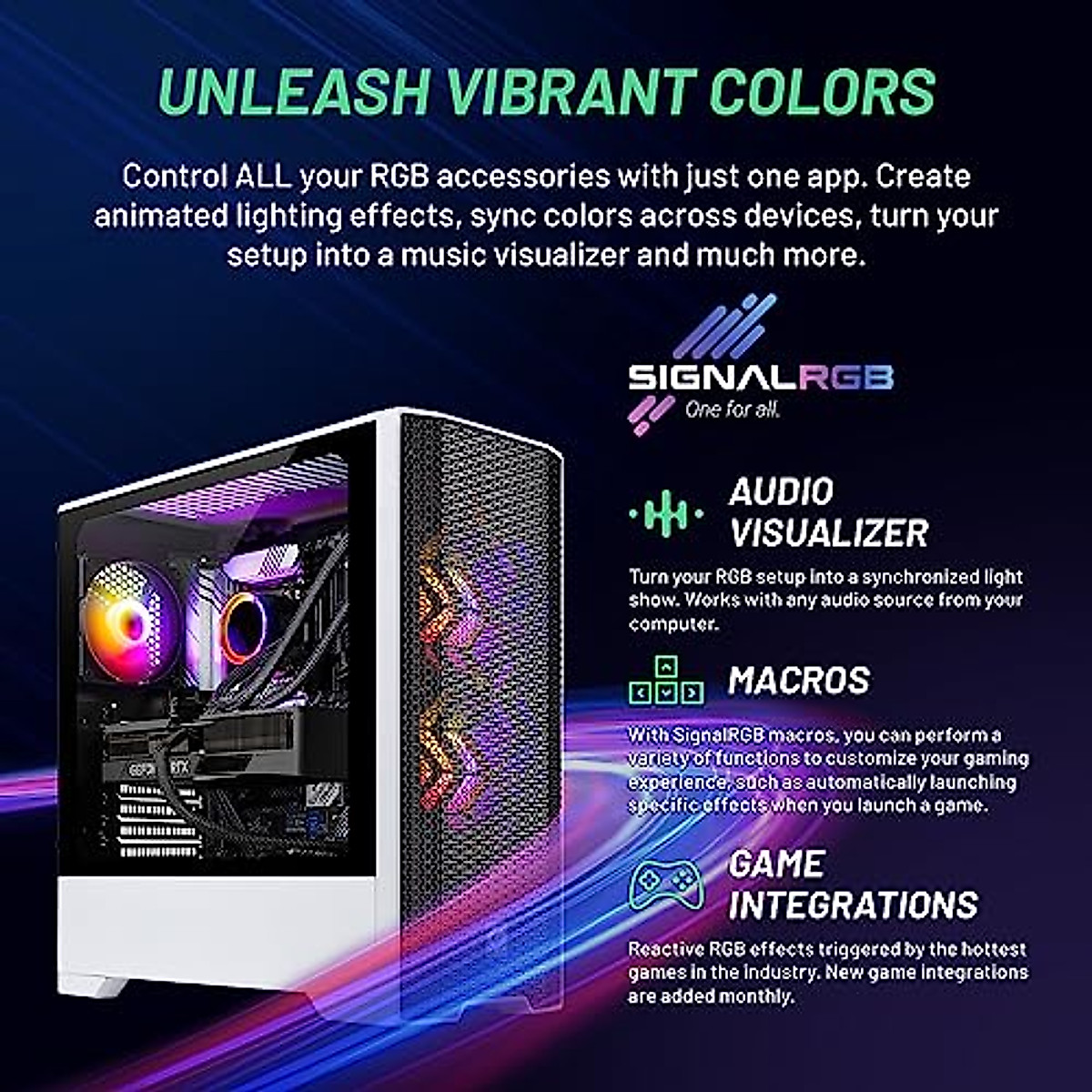 Skytech Blaze Gaming PC Desktop – AMD Ryzen 7 5700X 3.4 GHz, NVIDIA RTX 4070, 1TB NVME SSD, 16GB DDR4 RAM 3200, 750W Gold PSU, 240mm AIO, 11AC Wi-Fi, Windows 11 Home 64-bit