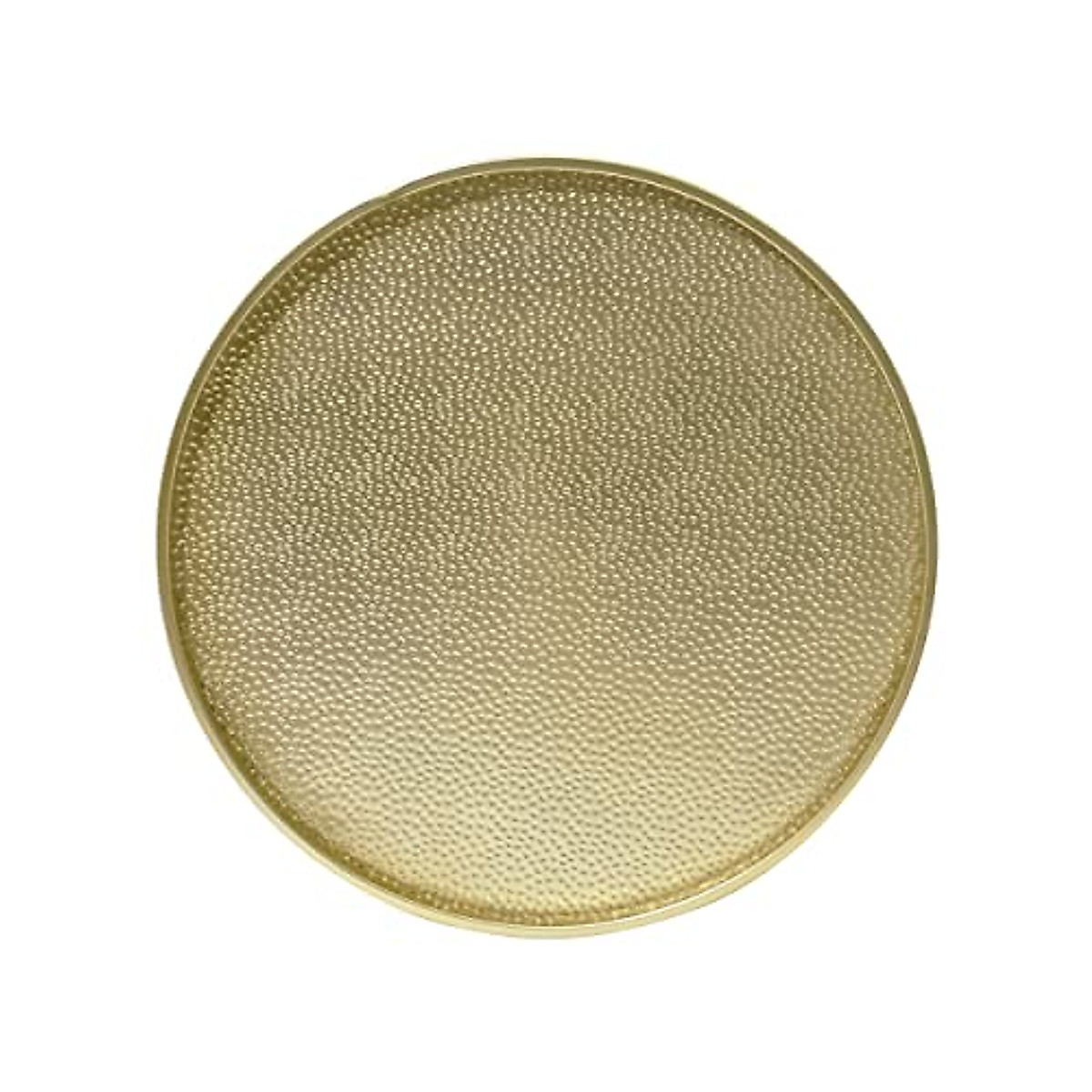 Christopher Knight Home Rache Modern Round Coffee Table with Hammered Iron, Gold, 26. 00” L x 26. 00” W x 17. 00” H