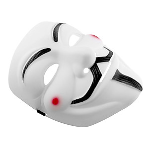 Udekit Hacker Mask V for Vendetta Mask for Kids Women Men Halloween Cosplay Costume