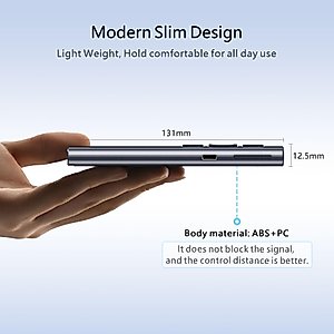 Norwii N95 Presentation Clicker, PowerPoint Clicker for Presentation Remote, Rechargeable Wireless Presenter Pointer, Slide Clicker for ipad/mac/Laptop in Classroom, Auditorium, Church(Green, USB-A)