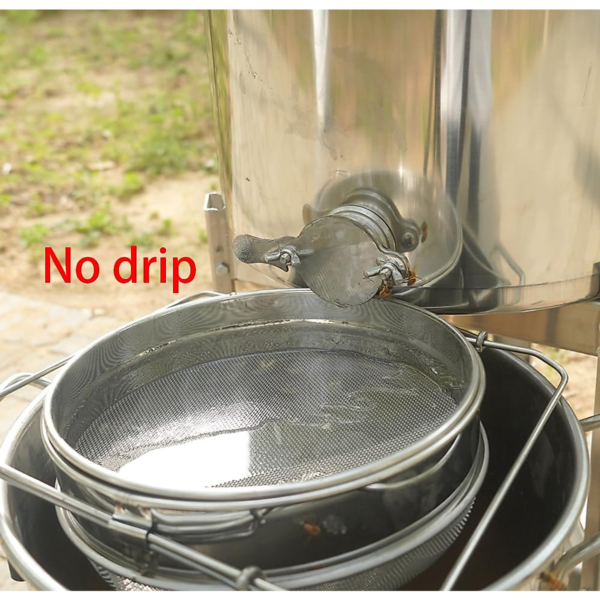 HNDTM Honey Gate Valve Honey Tap Stainless Steel Honey Gate Honey Bucket Accessories Honey Valve Tool Beekeeping Tool for Honey Extractor or Bottling Equipment