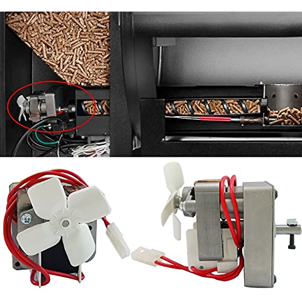 Replacement Auger Motor for Pit Boss Grill Models,Compatible with All Pit Boss Pellet Grill and Camp Camp Pellet Grill