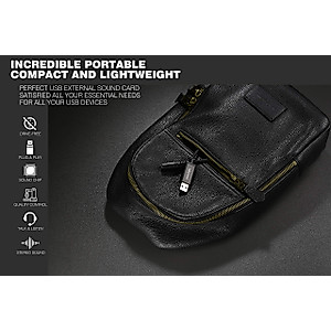 DUKABEL USB to 3.5mm Jack Audio Adapter, USB to Aux Cable with TRRS 4-Pole Mic-Supported USB to Headphone AUX Adapter Built-in Chip External Sound Card for PC PS4 PS5 and More [9.8 inch]