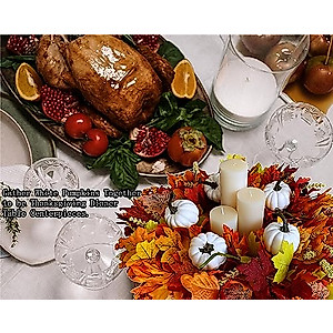 Easy Fine Fall Wreaths for Front Door 24 Inch,Farmhouse Fall Door Wreath Large,Halloween Wreath,Thanksgiving Decorations,Autumn Wreath,Fall Decor with Fall Leaves White Pumpkins Outdoor Outside