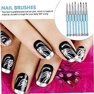 Beavorty 8pcs Set nail art brush set nail liner nail drawing pen DIY nail brush nail drawing brushes nail detail brush nail polish brush UV gel brush nails kit nail art pen 3d fan gradient