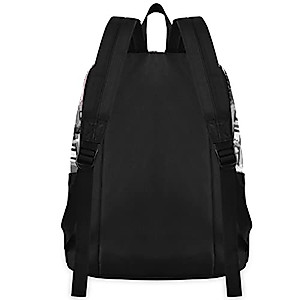 ZzWwR Chic Romantic Paris Eiffel Tower Large Travel Laptop Backpack Durable Computer Bag for Men Women School Bookbag Work