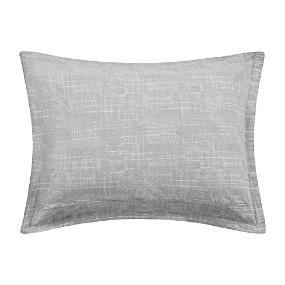 Poppy & Fritz | Stripe Collection| Duvet Cover Set- 100% Cotton Ultra Soft, All Season Bedding, Pre-Washed for Added Softness, Twin, Grey