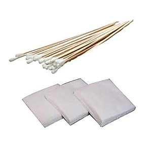 Gun Bore Cleaner, Precision & Lubricating Oil, & Gun Grease Lube with 50 Patches and Protective Carry Case for Handguns/Pistols/Shotguns Plus Free Cotton Swabs and Disposable Absorbent Work Pads