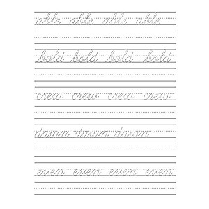 Cursive Handwriting Workbook for Teens: A cursive writing practice workbook for young adults and teens