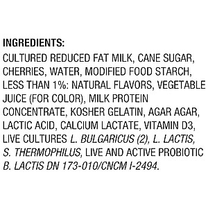 ACTIVIA Probiotic Lowfat Yogurt, Non-GMO Project Verified, Black Cherry, 16 Oz, Pack of 4