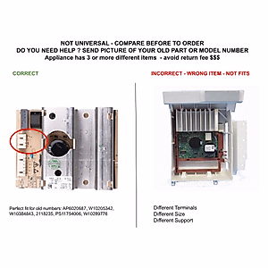 GLOB PRO SOLUTIONS W10205342 2118235 W10289776 W10384843 CKD2899 Motor Control Unit compatible with Amana, Inglis, Maytag Whirlpool