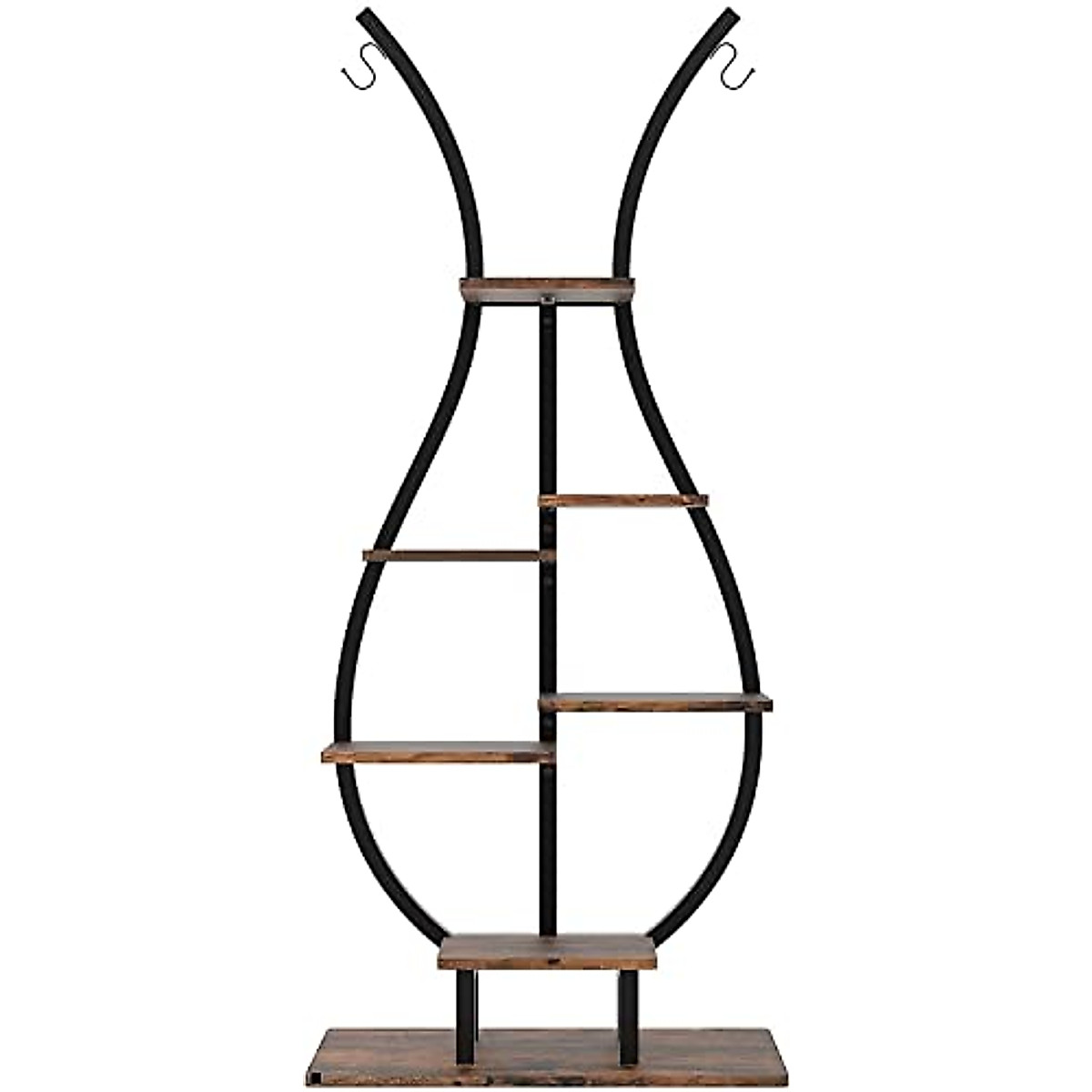 GDLF Plant Stand Indoor Tall Plant Shelf Metal Tiered Hanging Shelf, 59"