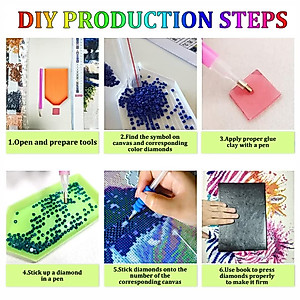 RMSGOZO Angel Little Girl Diamond Painting - Christian Diamond Art Kits for Adults, Full Round Gemstone Crystal Cross Stitch Kit, for Wall Decor & Club Decor (16 X 16 Inch)