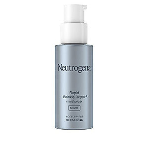 Neutrogena Rapid Wrinkle Repair Retinol Facial Moisturizer with SPF 30 Sunscreen, 1 fl. oz, & Rapid Wrinkle Repair Face & Neck Night Moisturizer with Retinol, 1 fl. oz