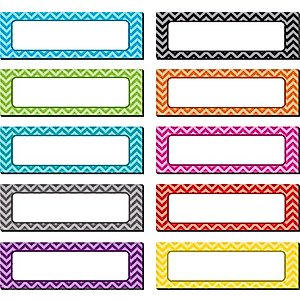 Teacher Created Resources Chevron Labels Magnet Accents 0.10" x 4.50" x 1.50"