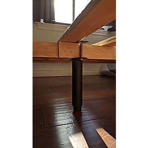 2Pcs Adjustable Height Center Support Leg for Bed Frame, Bed Frame Support Leg for Wooden Slats and Metal Bed Frame for Sofa Cabinet Replacement Parts (Height: 5.1 to 9.6 inch)