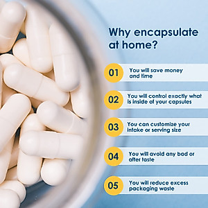 Capsuline Size 0 - Colored Gold Empty Gelatin Capsules - 100 Count - Empty Gel Pill Capsules - DIY Pure Bovine Pill Capsule Filling - Empty Caps - Kosher and Halal Certified