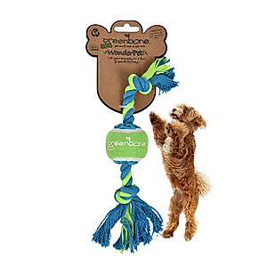 Greenbone Wonderpet! Pull n Play Tennis Ball Toys - Medium Size Dogs
