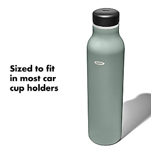 OXO Strive 24oz Insulated Water Bottle with Standard Lid - Jade