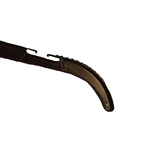 NAHANCO 25500BHMG Plastic Shirt/Dress Hanger with Black Swivel Hook and Molded Non-Slip Shoulders, Heavy Weight, 17", Black (Pack of 100)