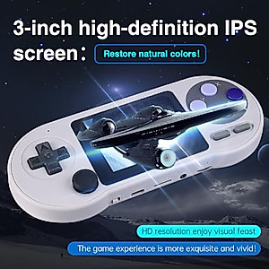 Retro Handheld Game Console, Game Console 11000 Games, SF2000 3.0" IPS Screen Wireless Stick Game Station 16G TF Card, Support TV & Multi-Language