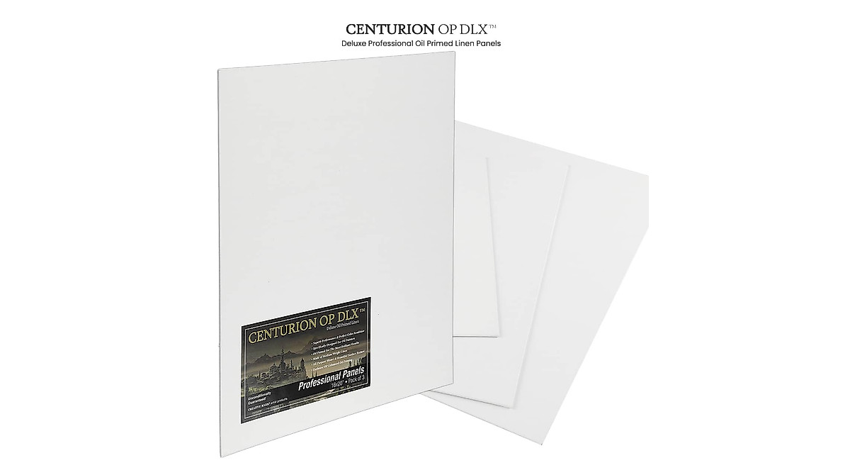Centurion Deluxe Oil Primed Linen Panels 3-Pack