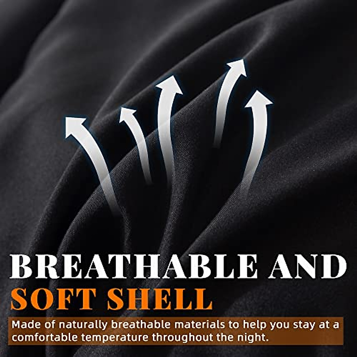 Cosybay Down Alternative Comforter (Black/Grey, Cal-King) - All Season Soft Quilted California King Size Bed Comforter - Duvet Insert with Corner Tabs -Winter Summer Warm Fluffy, 104x96 inches