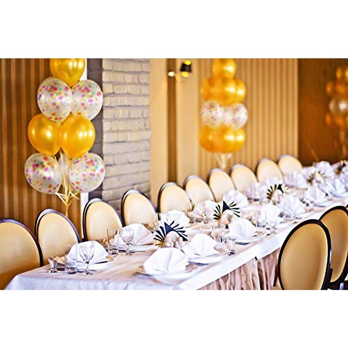 24 Pieces Rainbow Multicolor Confetti Balloons | PREFILLED 12 Inch Latex Party Balloons with Bright Rainbow Confetti | Party Decorations, Wedding & Engagement, Bridal, Proposal (Colorful)