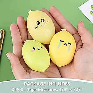 CINBOS White Out Correction Tape, Cute Aesthetic Kawaii White Out for School Office, Japanese Office Supplies and Stationery, 3 PCS(CS-07)