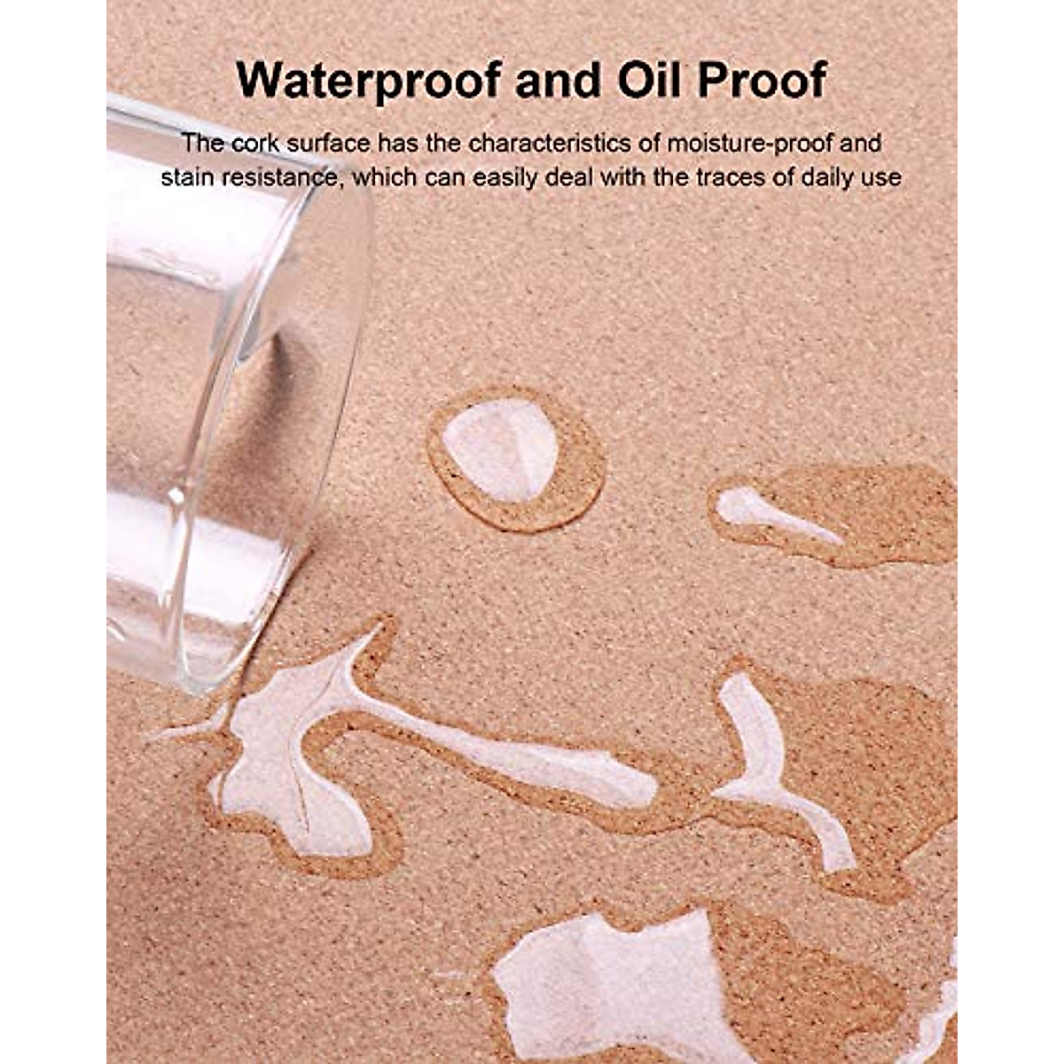 Hagibis Desk Pad, Natural Cork Large Desk Blotter Protector, Superfine Surface Material Dual Sided Desk Writing Mat for Office, Home, Gaming (Cork, 24.4" x 11.8")