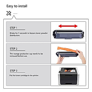 TN225 Toner 4 Pack (1BK+1C+1M+1Y) TN225BK / TN225C / TN225M / TN225Y Compatible Toner Cartridges Replacement for HL-3140CW 3150CDN 3170CDW 3180CDW Printers Toner -by NITROINK