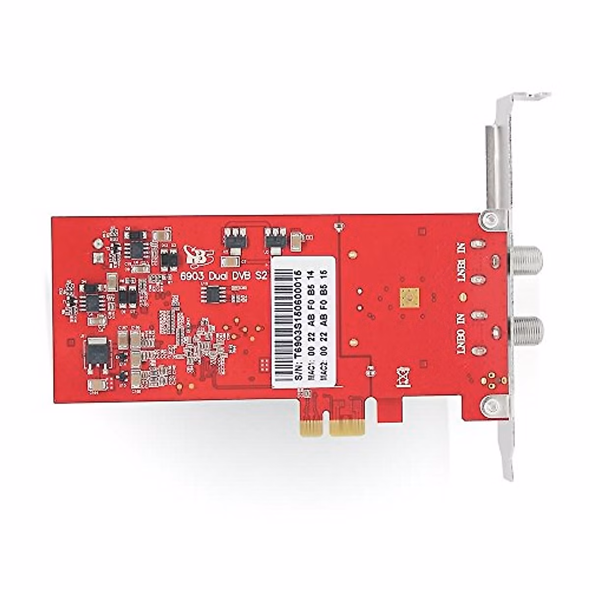 TBS 6903 DVB-S2 Professional Dual Tuner PCI Express Digital Satellite TV Card with Unique DVB-S2 Demodulator Chipset for Receive Special Broadcasted with ACM, VCM, 16APSK,32APSK