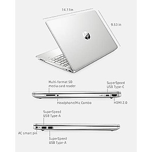 HP 15 Laptop, AMD Ryzen 3 3250U Processor, 8 GB RAM, 256 GB SSD Storage, 15.6-inch HD Micro-edge Display, Windows 10 Home, Long-Lasting Battery, HP Fast Charge, 720p Webcam (15-ef1021nr, 2020)