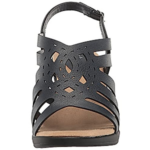 Easy Street Women's JIRA Heeled Sandal, Navy, 9