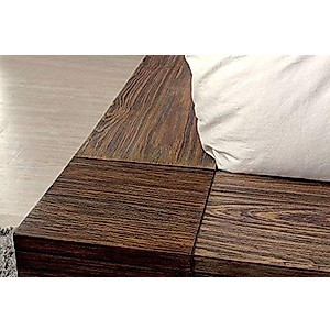 24/7 Shop at Home Janeiro II Rustic 2-Drawer California King Bed, Natural Tone