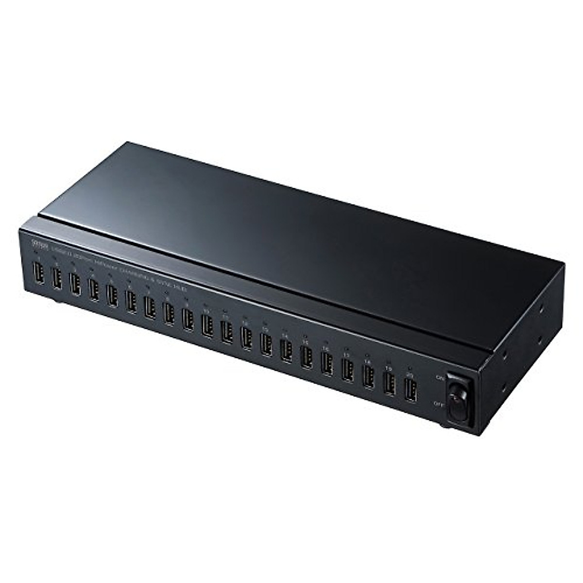 Sanwa Supply USB-2HCS20 USB Hub, 20 Ports, Charge and Sync Up to 20 iPad/Tablet, Self-Powered