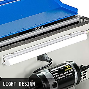 VEVOR Polishing Buffing Machine 200W Jewelry Buffing Machine 110V Jewelry Polishing Tool Dust Collector with Light Table Top Jewelry Buffer Polisher